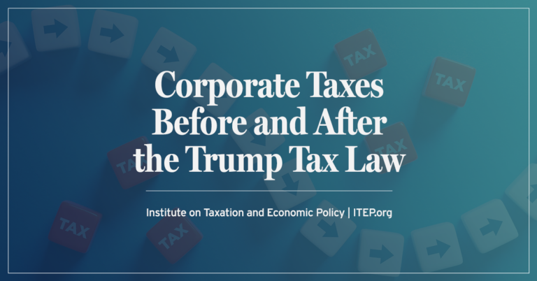 Corporate Taxes Before and After the Trump Tax Law – ITEP