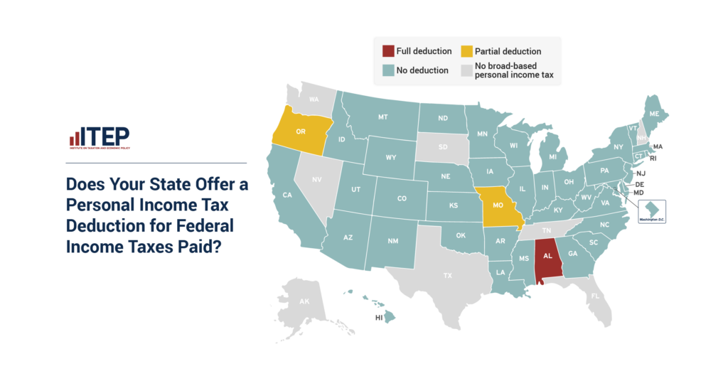 Which States Allow Deductions for Federal Income Taxes Paid? – ITEP