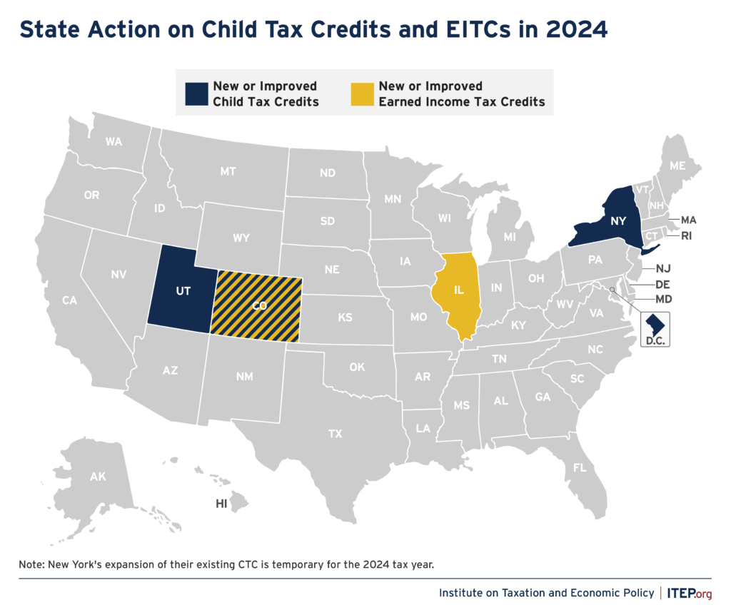 Which States Improved Child Tax Credits and EITCs in 2024? – ITEP